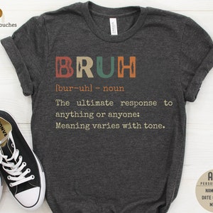 Bruh Definition Shirt: Sarcastic Tween Boy Apparel - Etsy