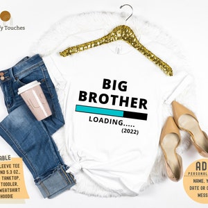 Big Brother Loading 2022 Toddler T Shirt Big Brother Shirt Big Brother ...