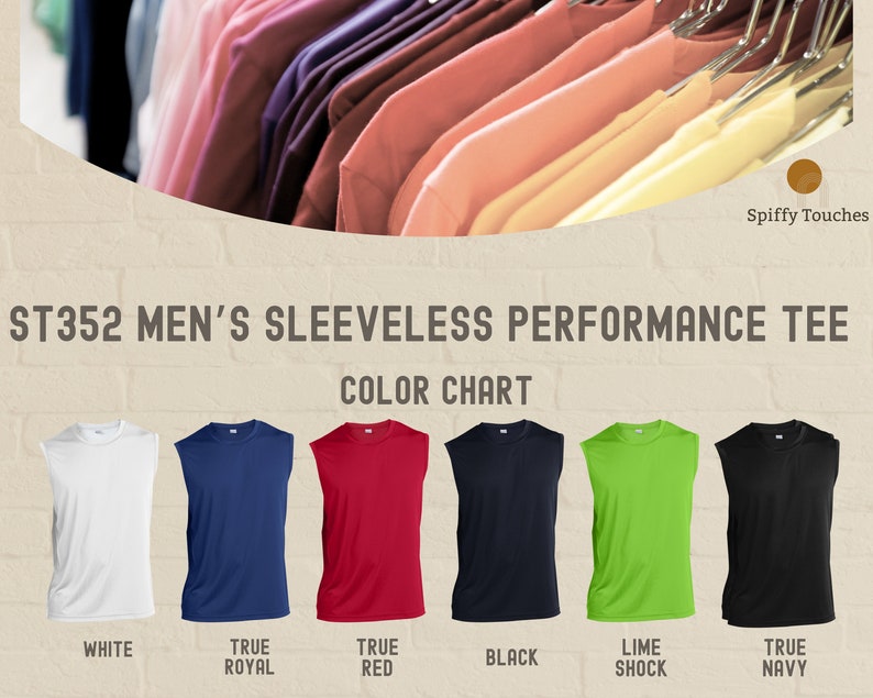 Custom Your Own Text, Logo, Personalized Performance Sport Sleeveless T ...