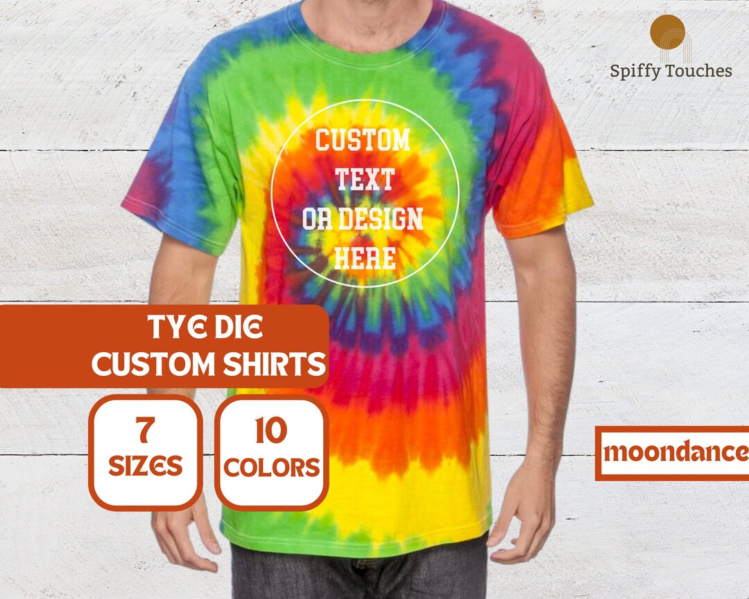 Custom Tie Dye Shirt, Custom Shirt, Personalized Shirt, Custom Tie-dye ...