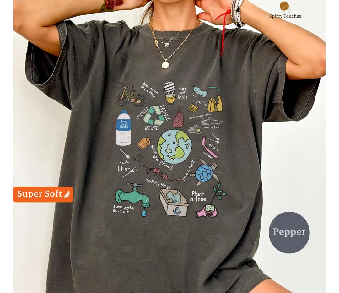 Save the Planet T-shirt, Eco-friendly Comfort Colors Tee, Earth Day ...