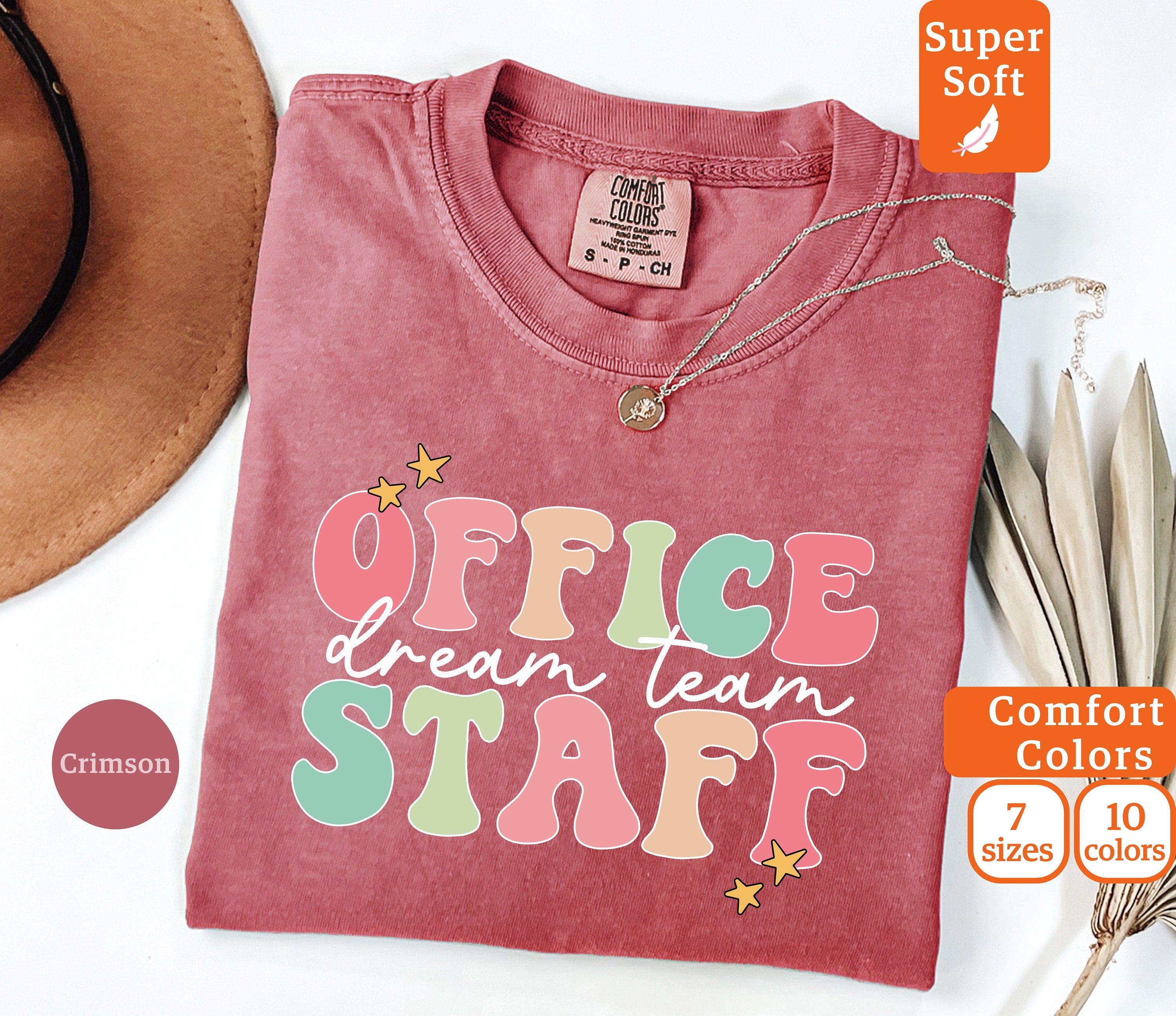 Comfort Colors® Office Staff Shirt, Front Office Lady Shirt, Office ...