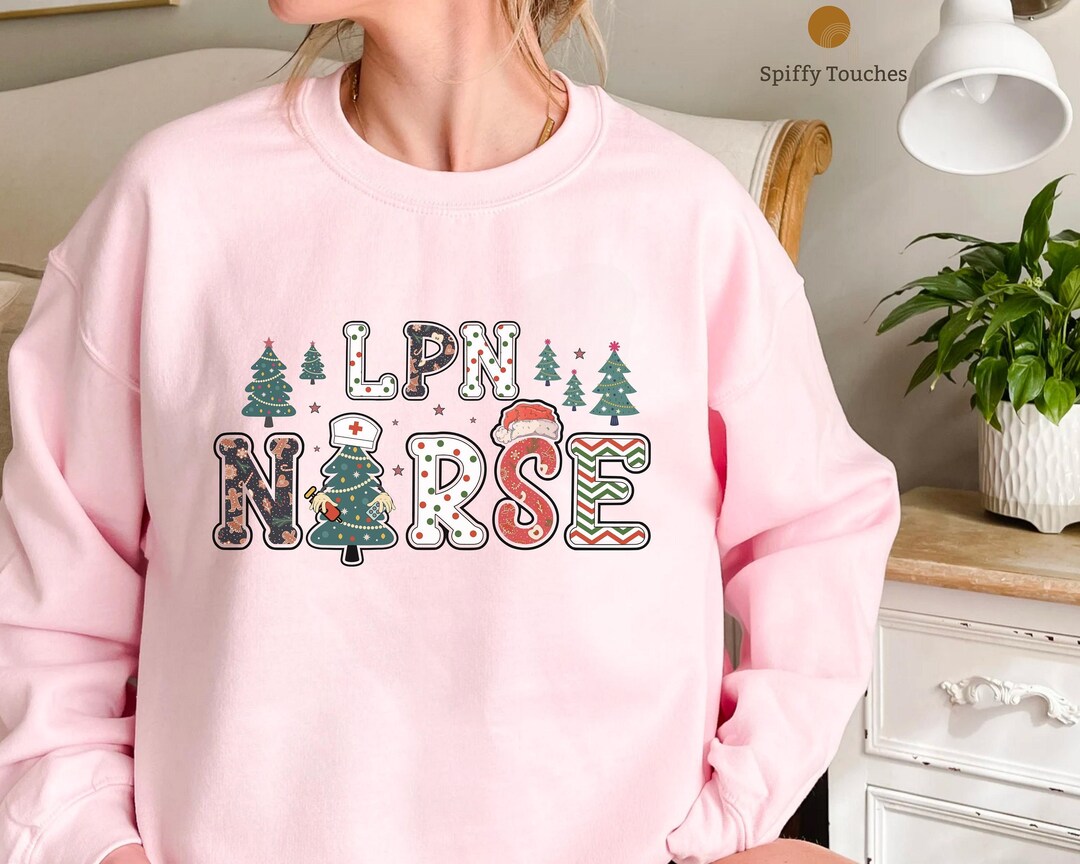 LPN Nurse Holiday Fashion Funny Christmas Sweater Women, Nurse ...