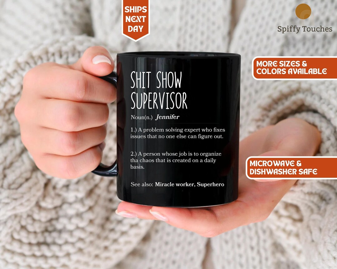 Shit Show Supervisor Mug, Shit Show Supervisor Gift, Shit Show ...