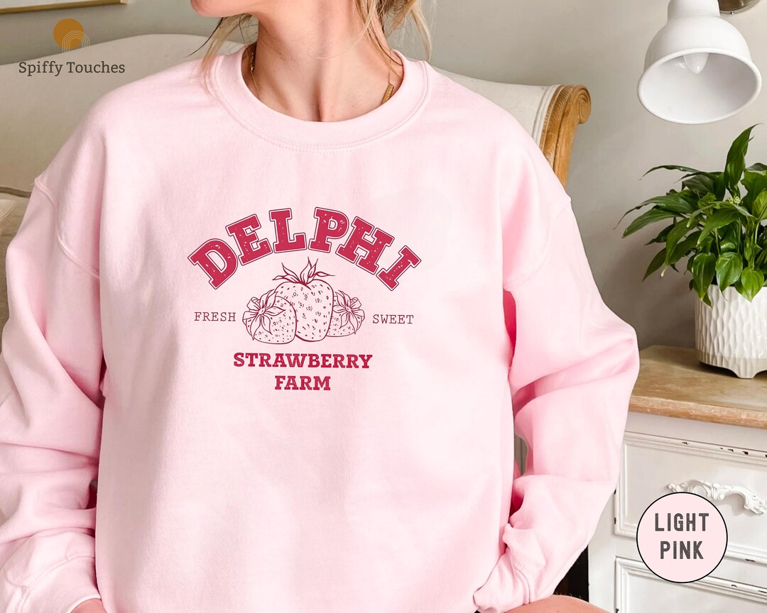 Delphi Strawberry Farms Sweatshirt Hoodie T Shirt, Graphic Tee, Percy ...