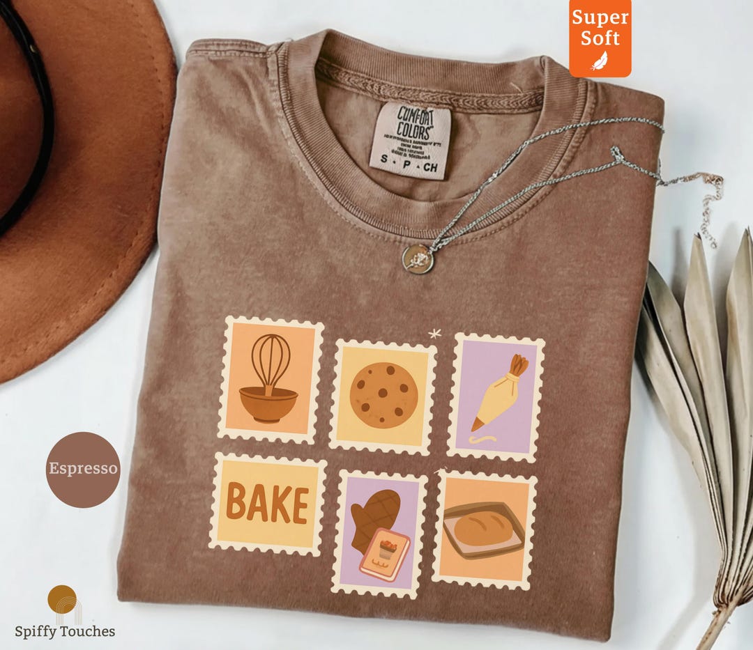 Retro Baking Shirt Comfort Colors®, Baking Gifts, Funny Baker Tshirt ...