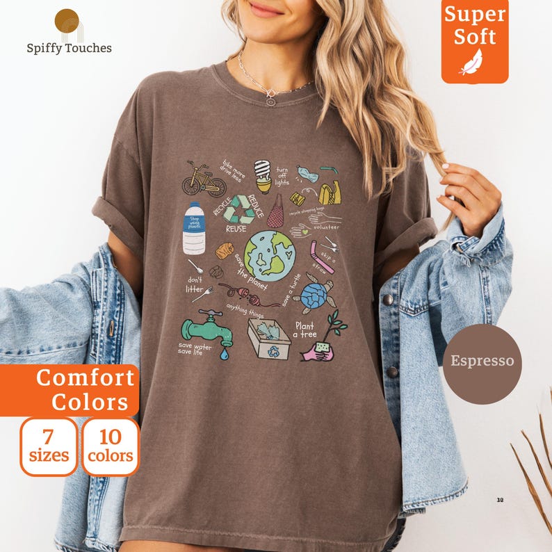 Save the Planet T-shirt, Eco-friendly Comfort Colors Tee, Earth Day ...