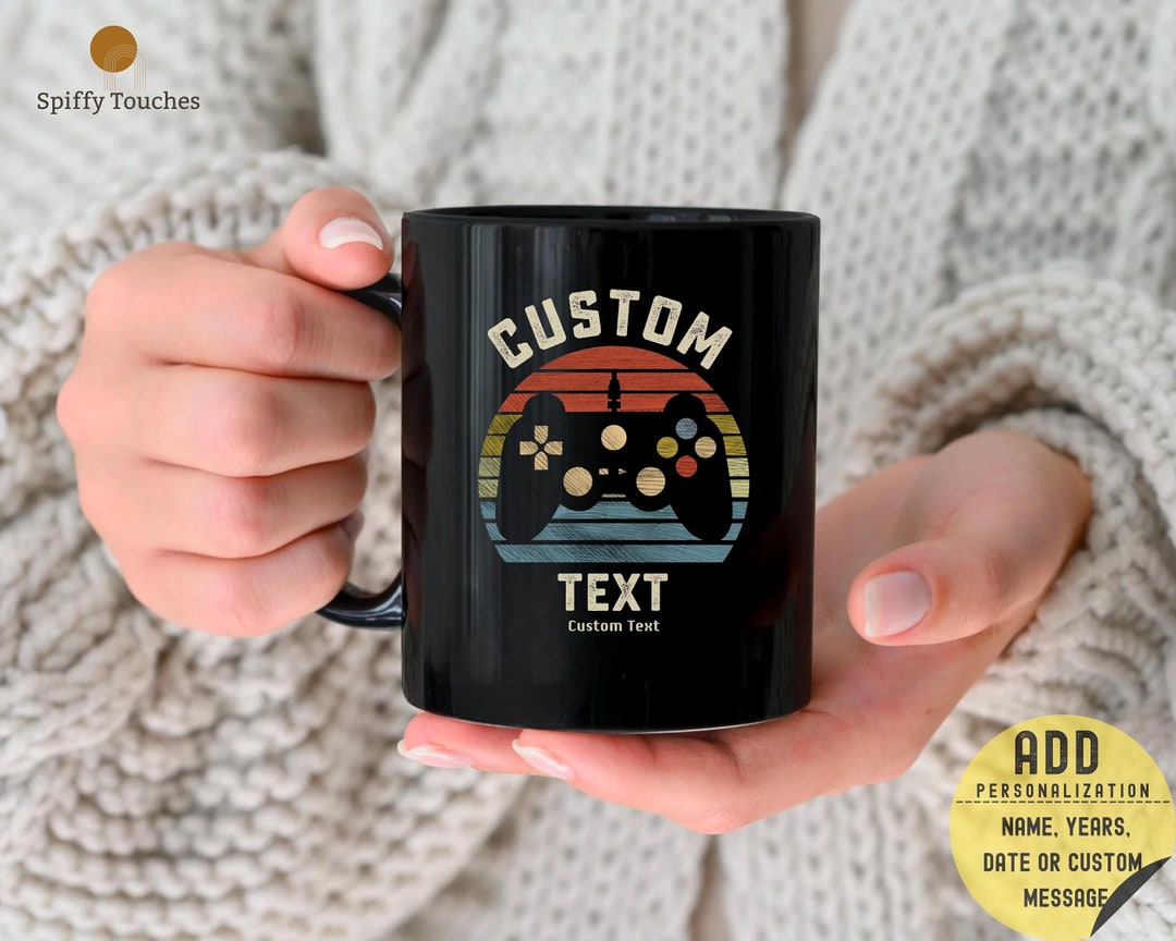 Personalized Gamer Coffee Mug: Retro Video Game Gift - Etsy