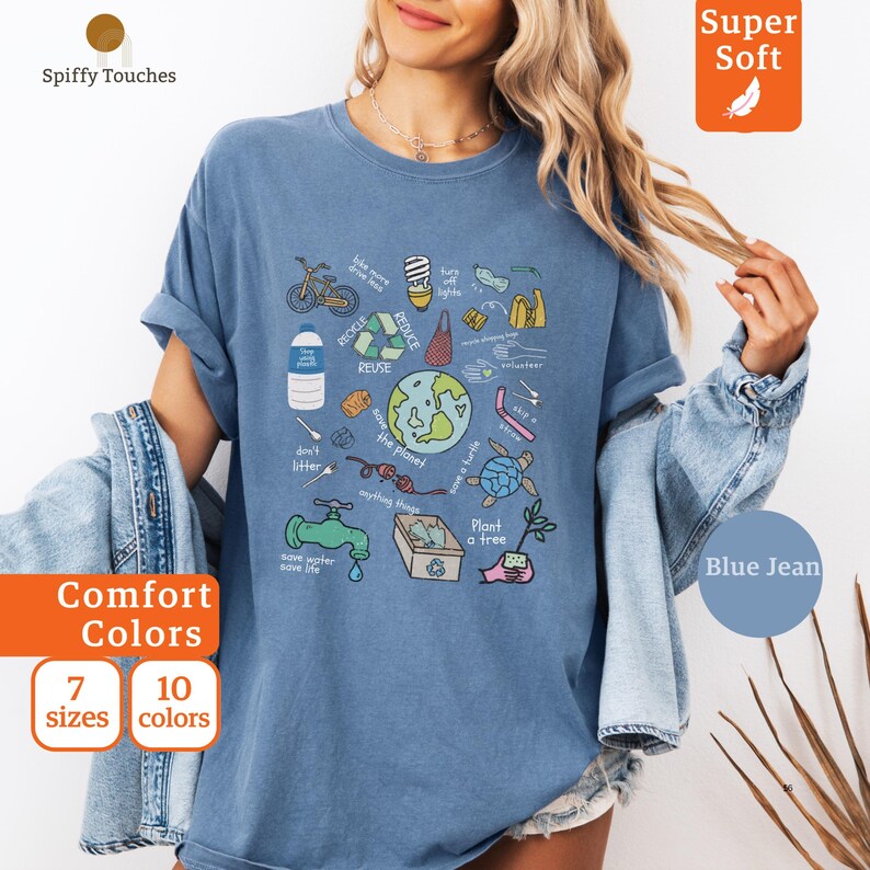 Save the Planet T-shirt, Eco-friendly Comfort Colors Tee, Earth Day ...