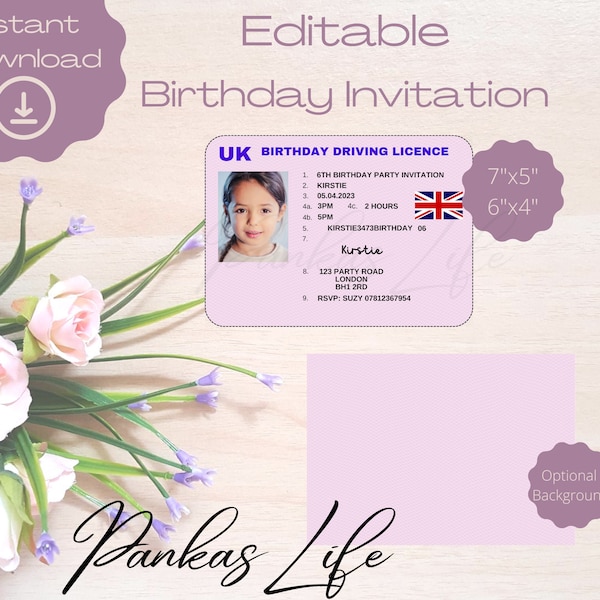 Printable Fake Drivers License for Birthday - Etsy