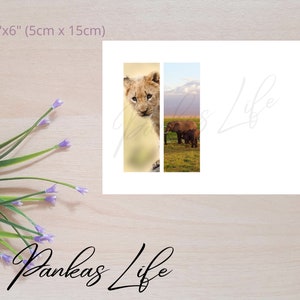 Safari Animals Printable Bookmarks for Gift Tags, Safari Nursery Decor ...