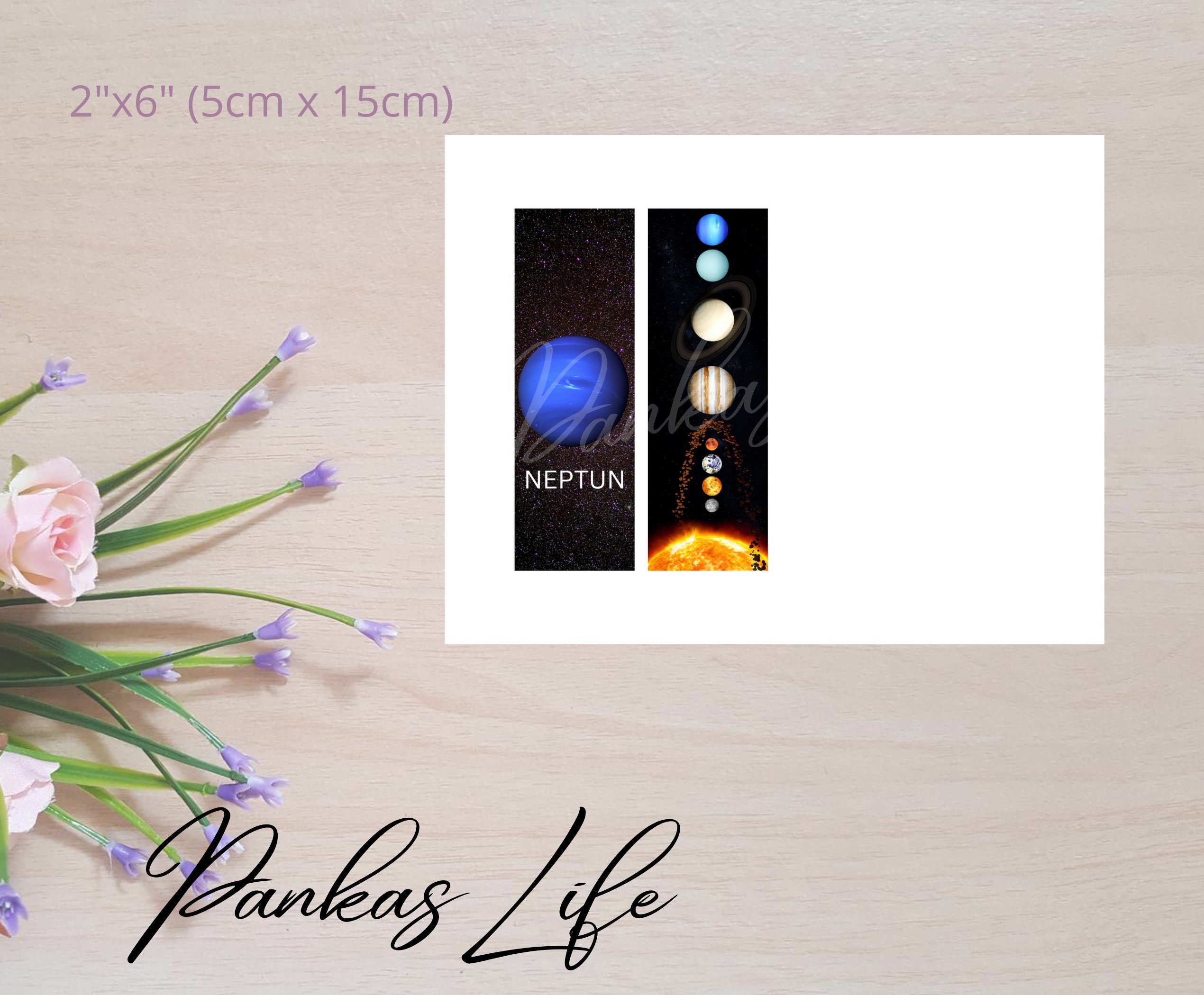 Printable Solar System Planets Bookmark Set Space Digital Bookmark Back ...