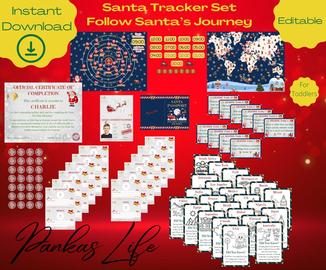Santa Tracker Toddler Christmas Games, Christmas Countdown, Santa ...