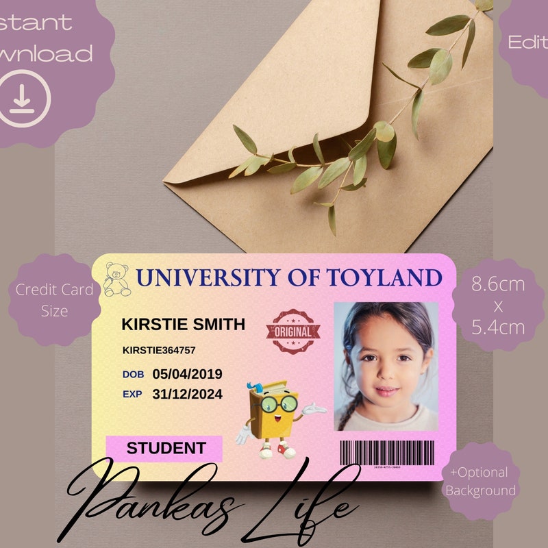 Fake Student Id - Etsy