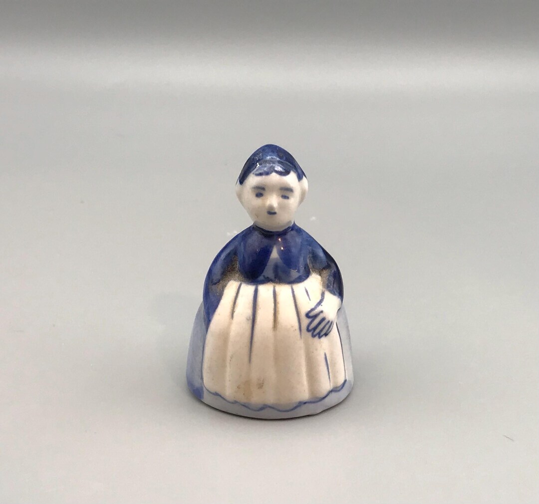 Vintage Miniature Delft Lady Bell - Made in Holland - Etsy