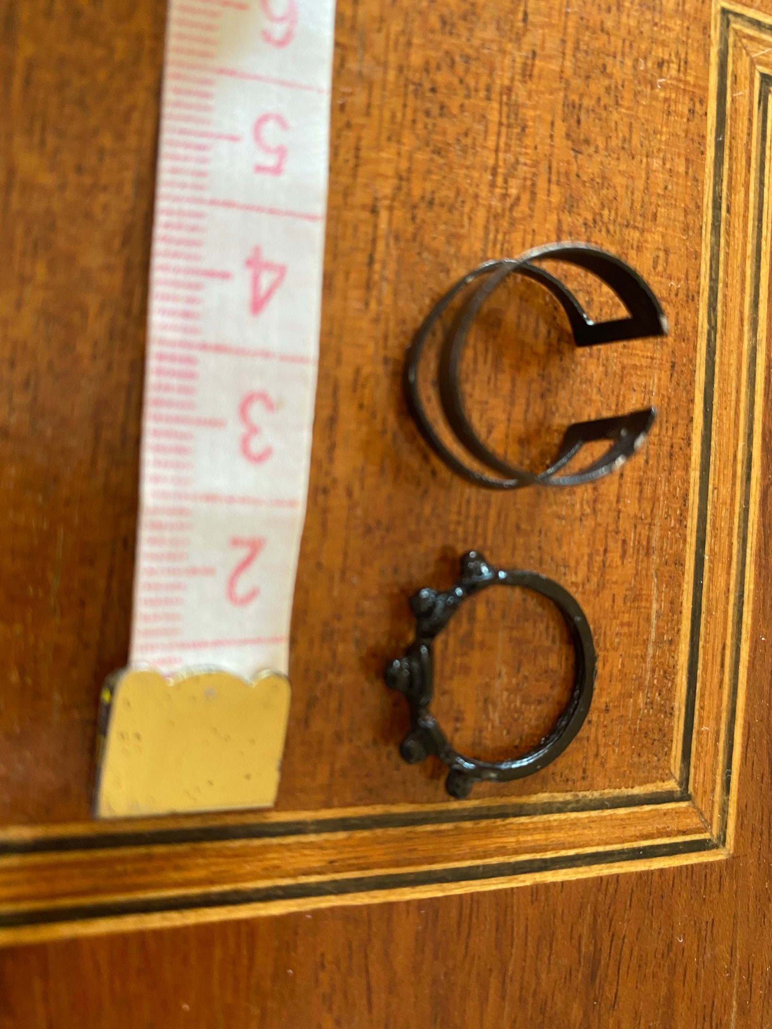 Black Toe Ring Set, Open Band Ring Set, Set of 2 Foot Rings, Dainty ...