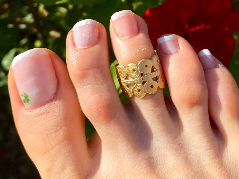 Gold Band Toe Ring, Adjustable Knuckle Rings, Egyptian Rings, Midi Gold ...