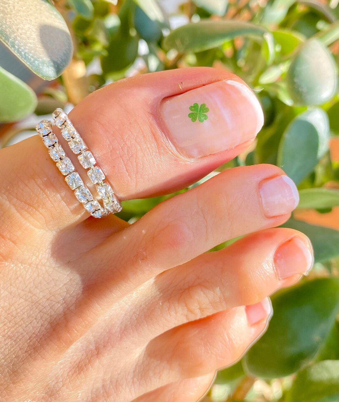 Elastic Diamond Silver Ring, Stretchy Rings Eternity Band, Wedding ...