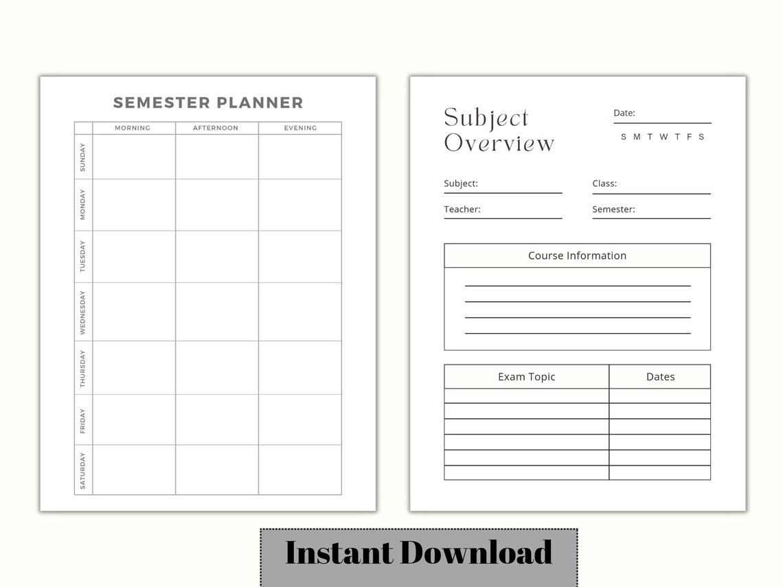 Student Planner, 2022 Digital Planner, Academic Planner, Student Growth ...