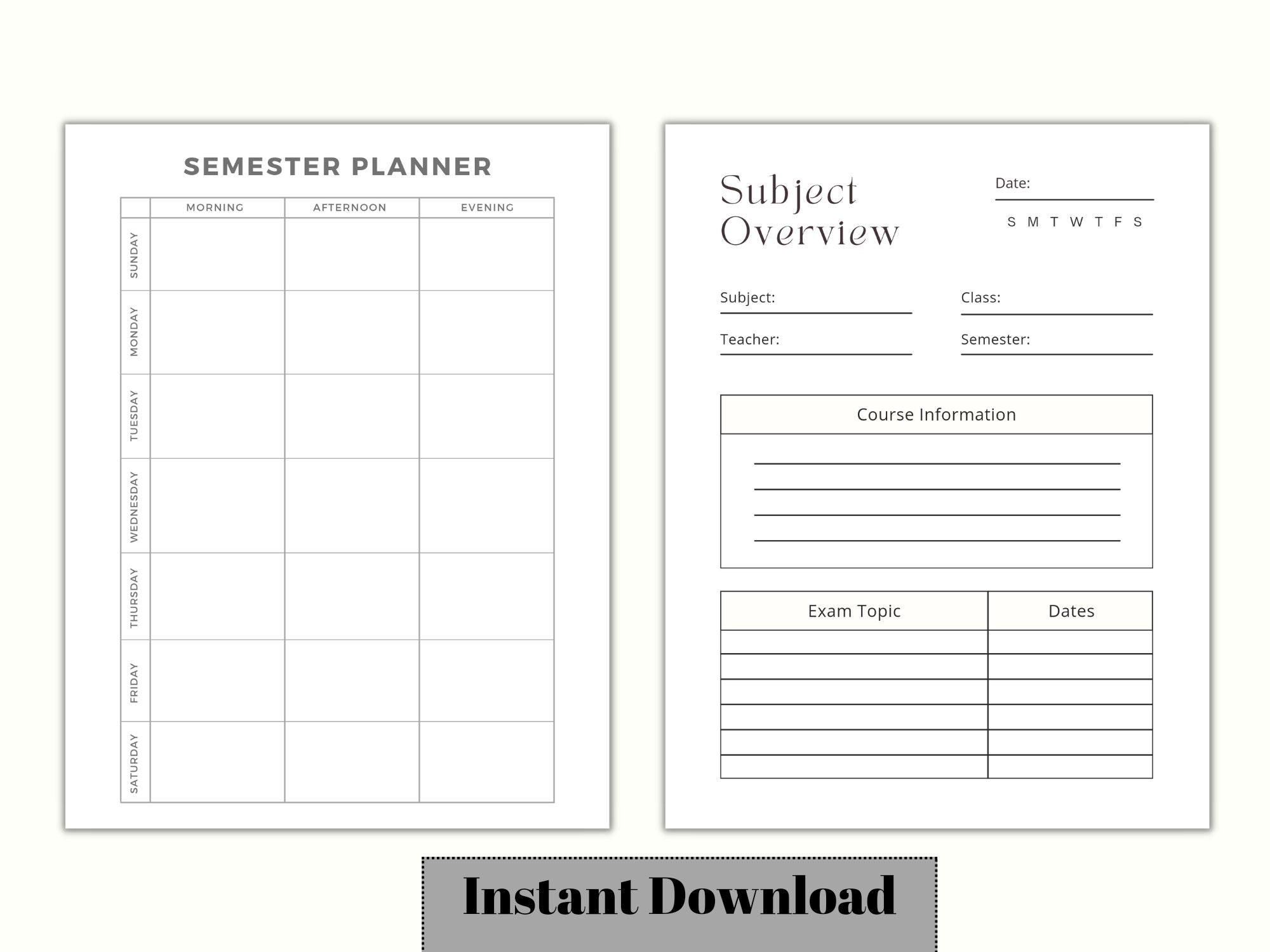 Student Planner, 2022 Digital Planner, Academic Planner, Student Growth ...