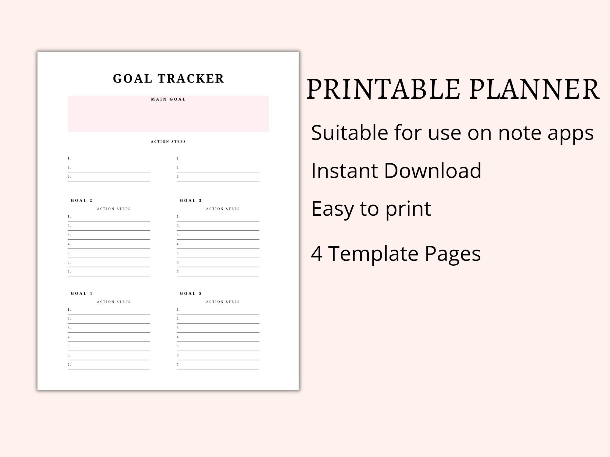 2022 Habit Tracker, Digital Habit Tracker, Goals Tracker, Habit Tracker ...
