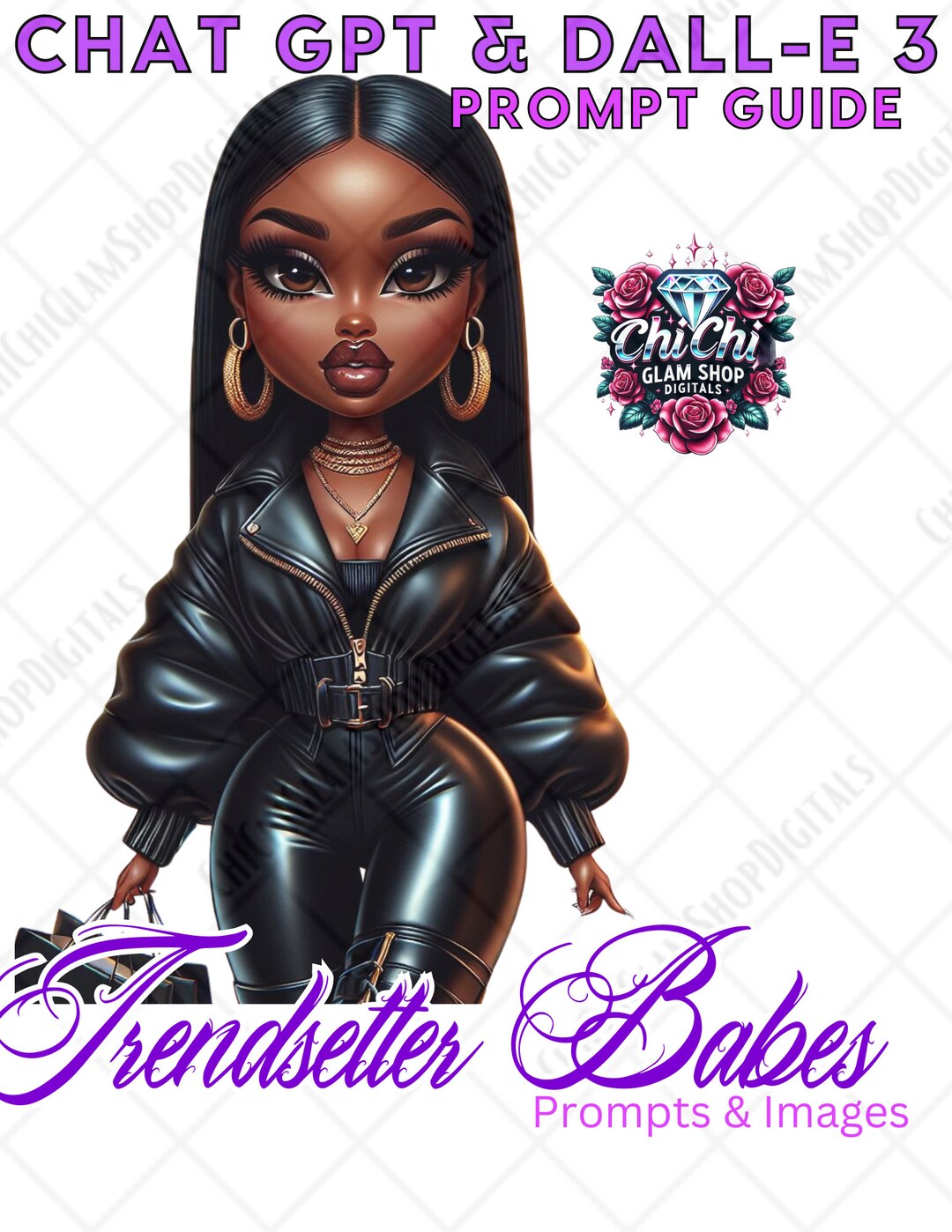 Chat GPT, Dall-e 3 High Fashion HD African American Chibi Prompt Guide ...