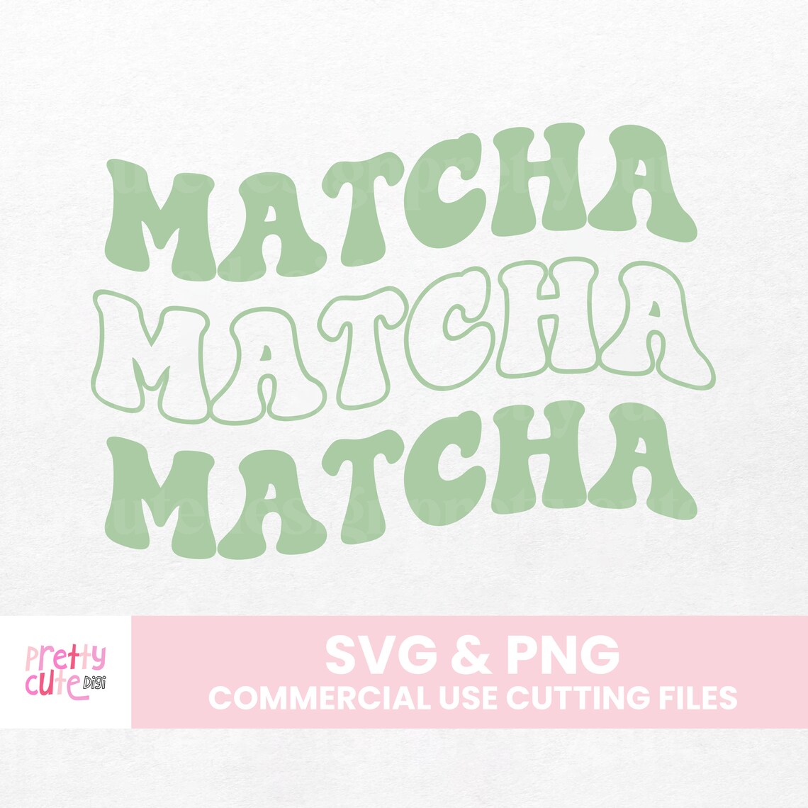 MATCHA WAVE SVG Retro Coffee Svg Latte Coffee Svg Wavy Coffee Svg ...