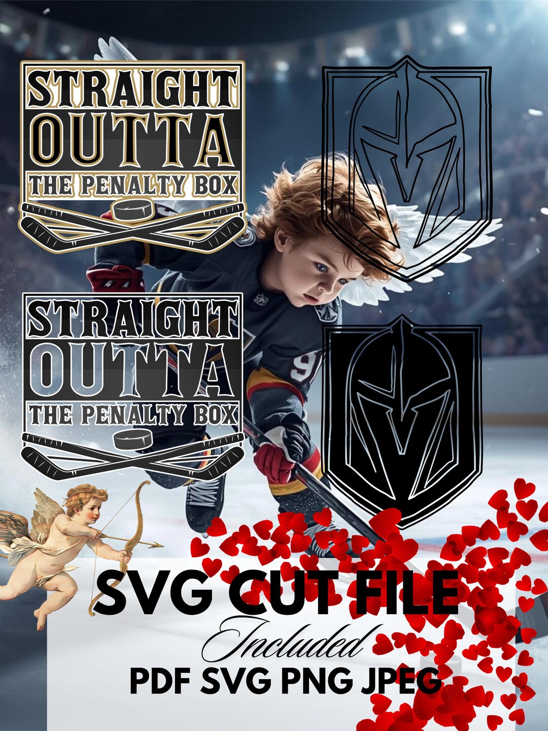 Vegas Golden Knights SVG Bundle | VGK Car Decal Cricut Cut File ...