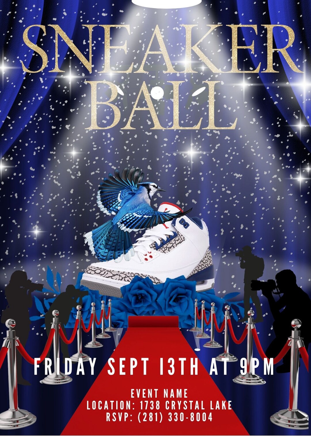 Sneaker Ball Invitations Sneakerhead Happy Birthday Card Sneakers ...
