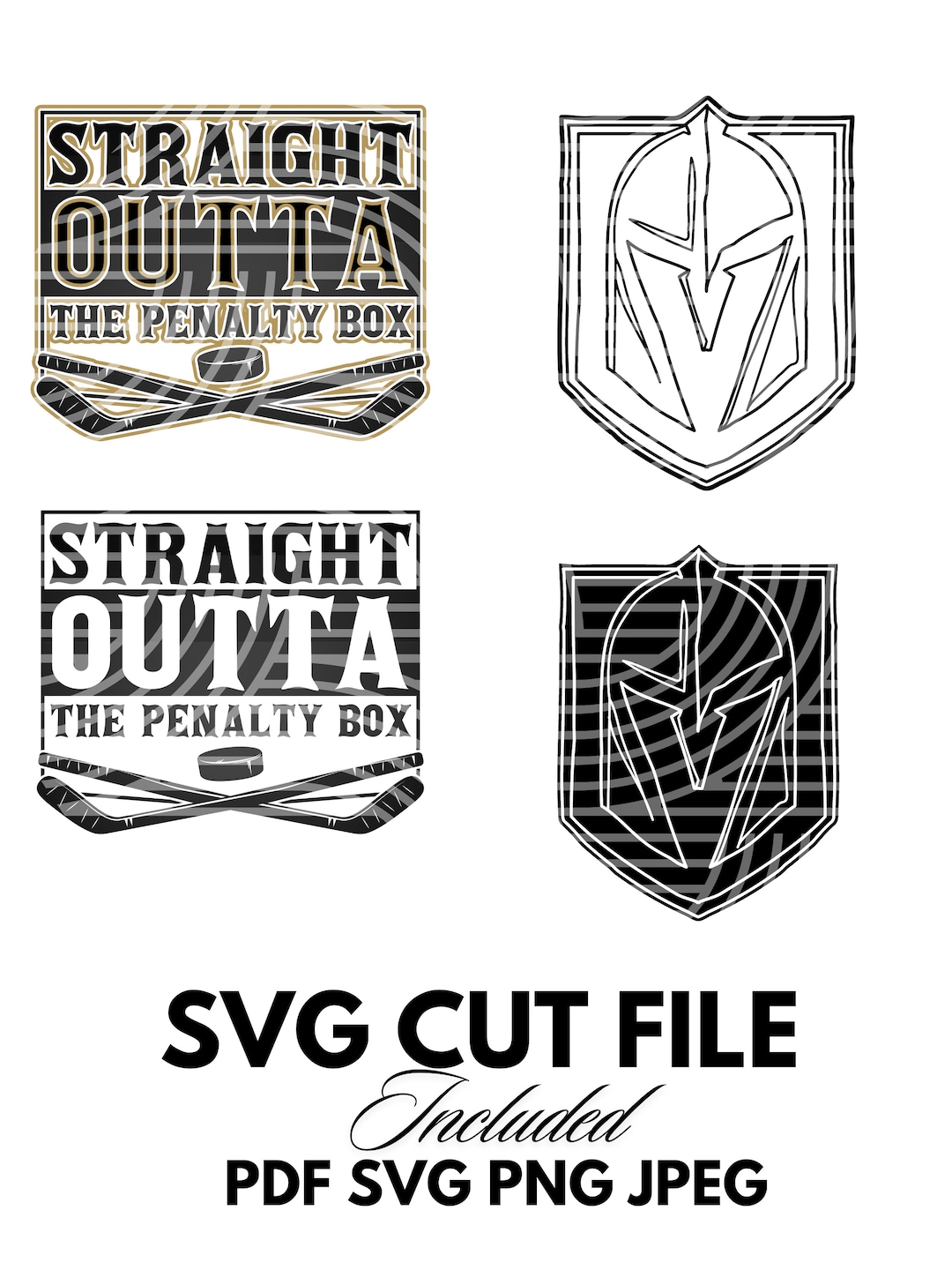 Vegas Golden Knights SVG Bundle | VGK Car Decal Cricut Cut File ...