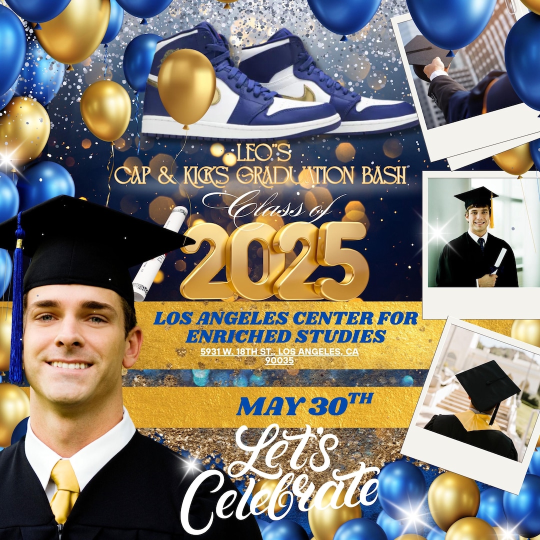 Blue Graduation Invitation Template, Blue Graduation College ...