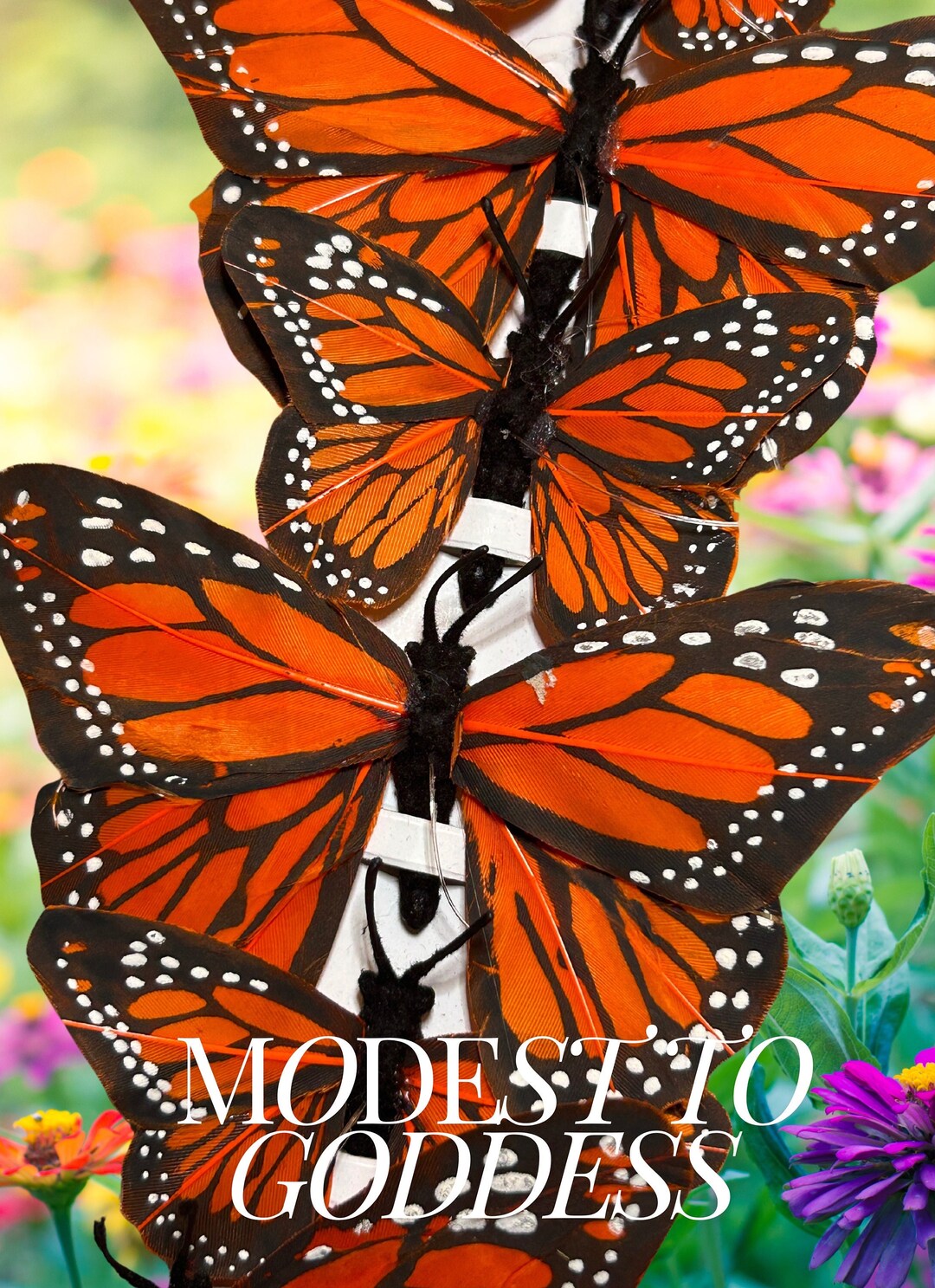 Assort Feather Monarch Butterflies for Flower Arrangements Wedding ...