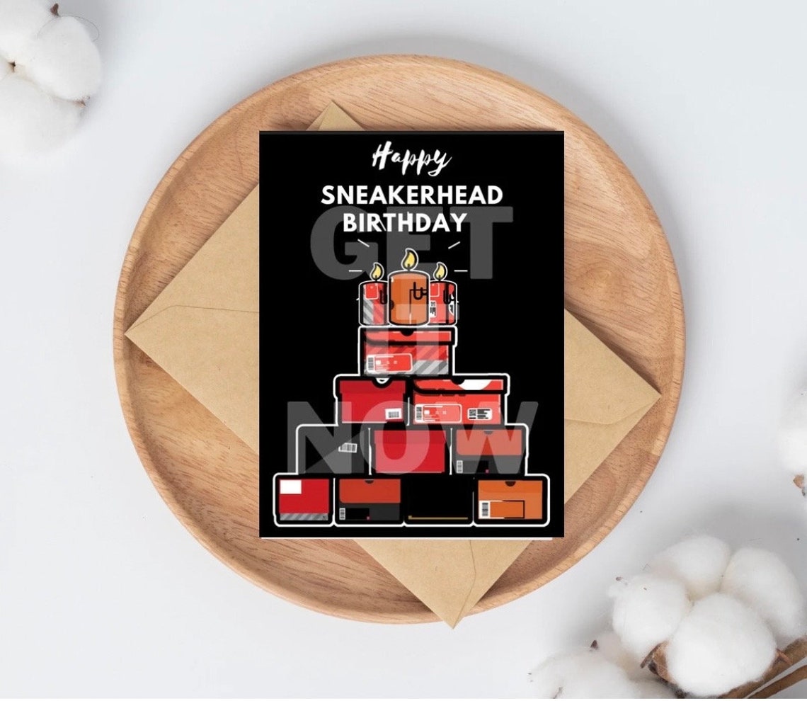 Sneakerhead Happy Birthday Card Sneakers, Sneakerhead Merch, Gift for ...