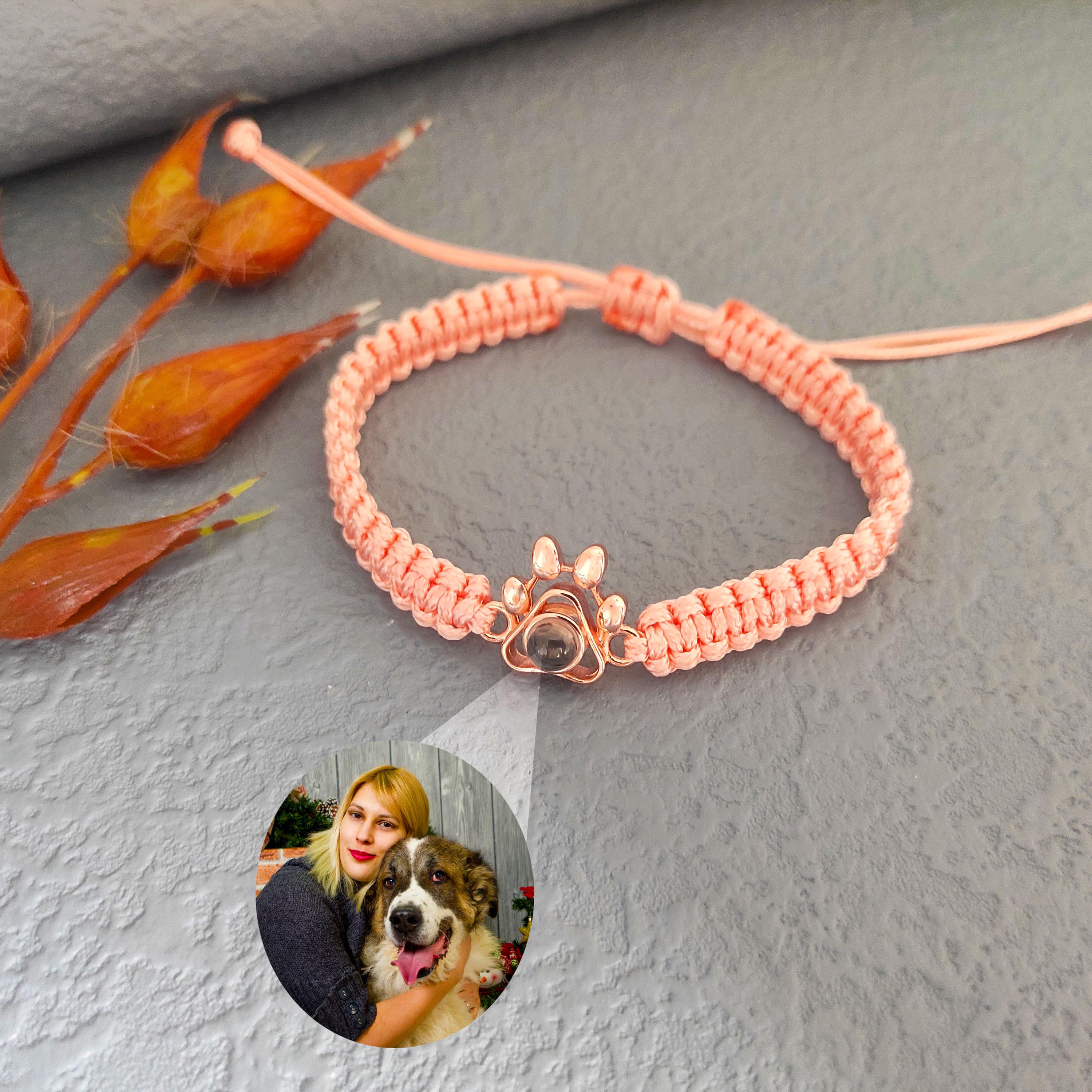 Custom Pet Photo Projection Bracelet,handmade Pet Memorial Gift,secret ...