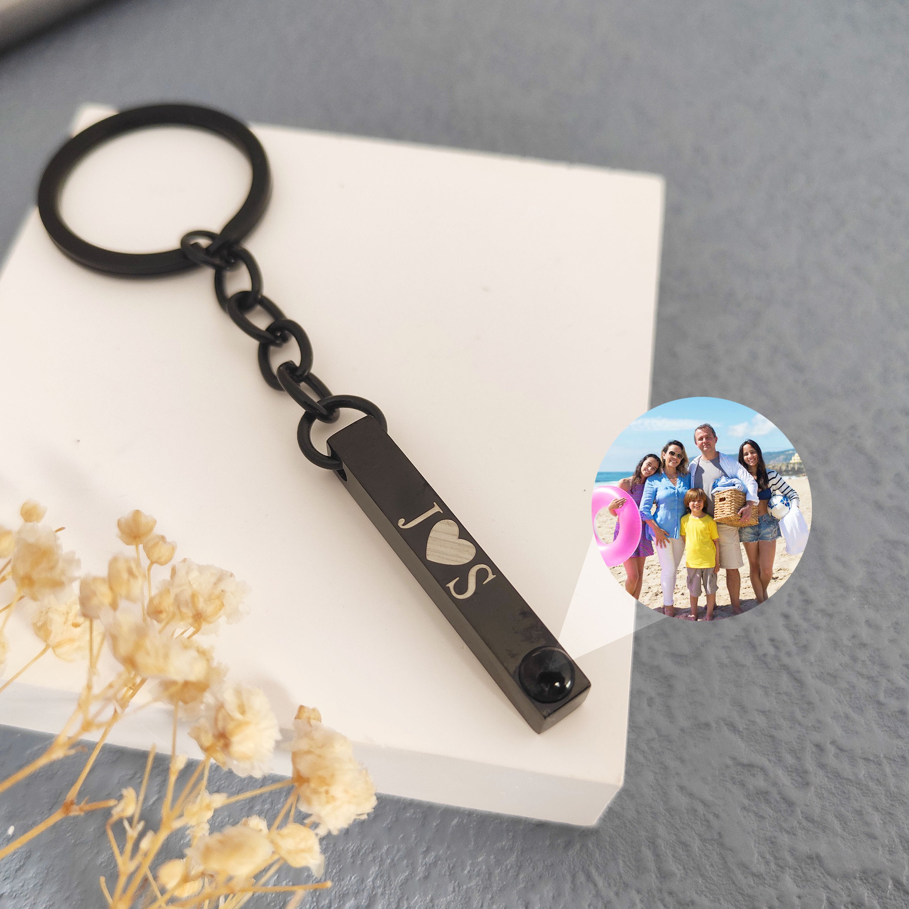 Personalized Photo Projection Keychain,photo Keychain Gift for Him ...