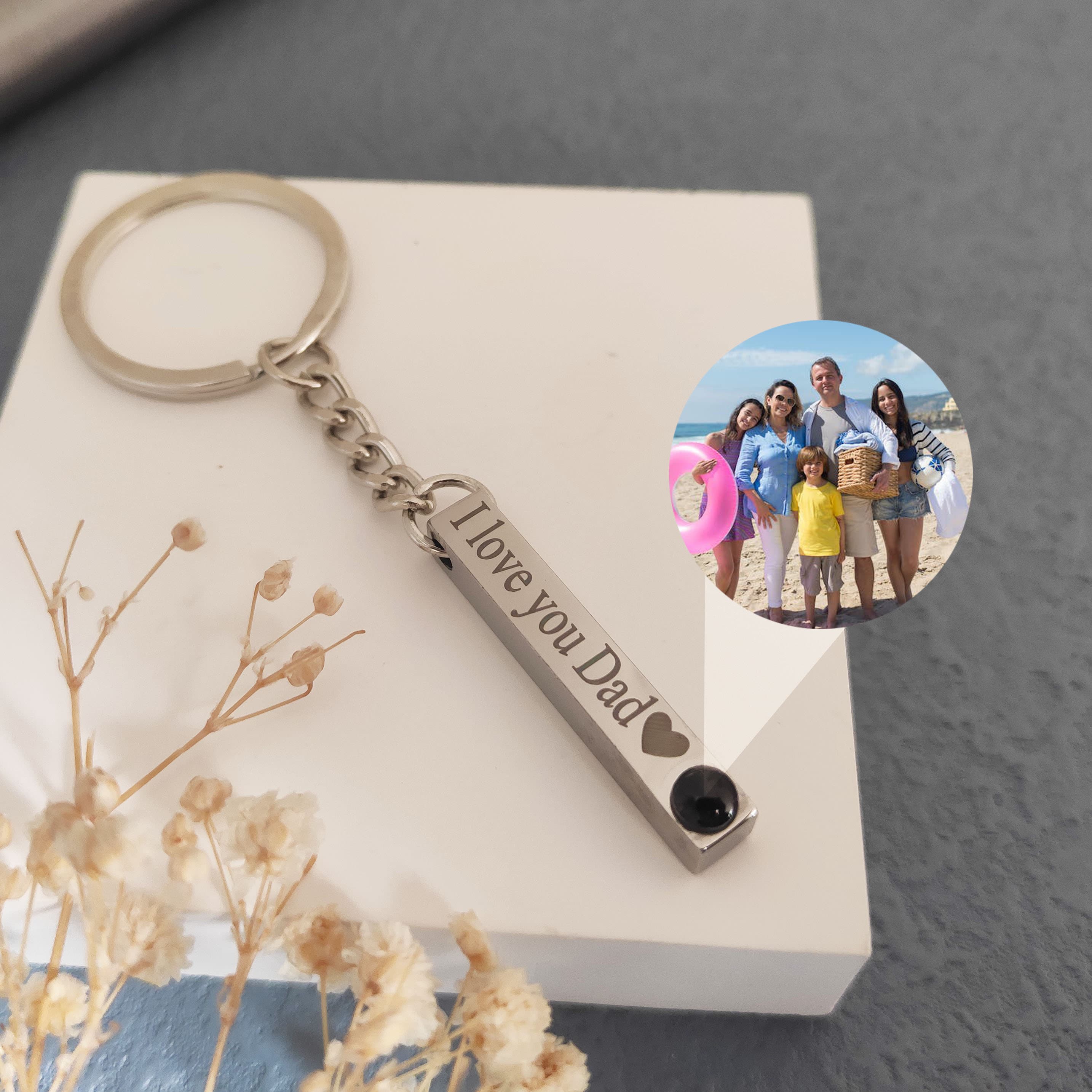 Personalized Photo Projection Keychain,photo Keychain Gift for Him ...