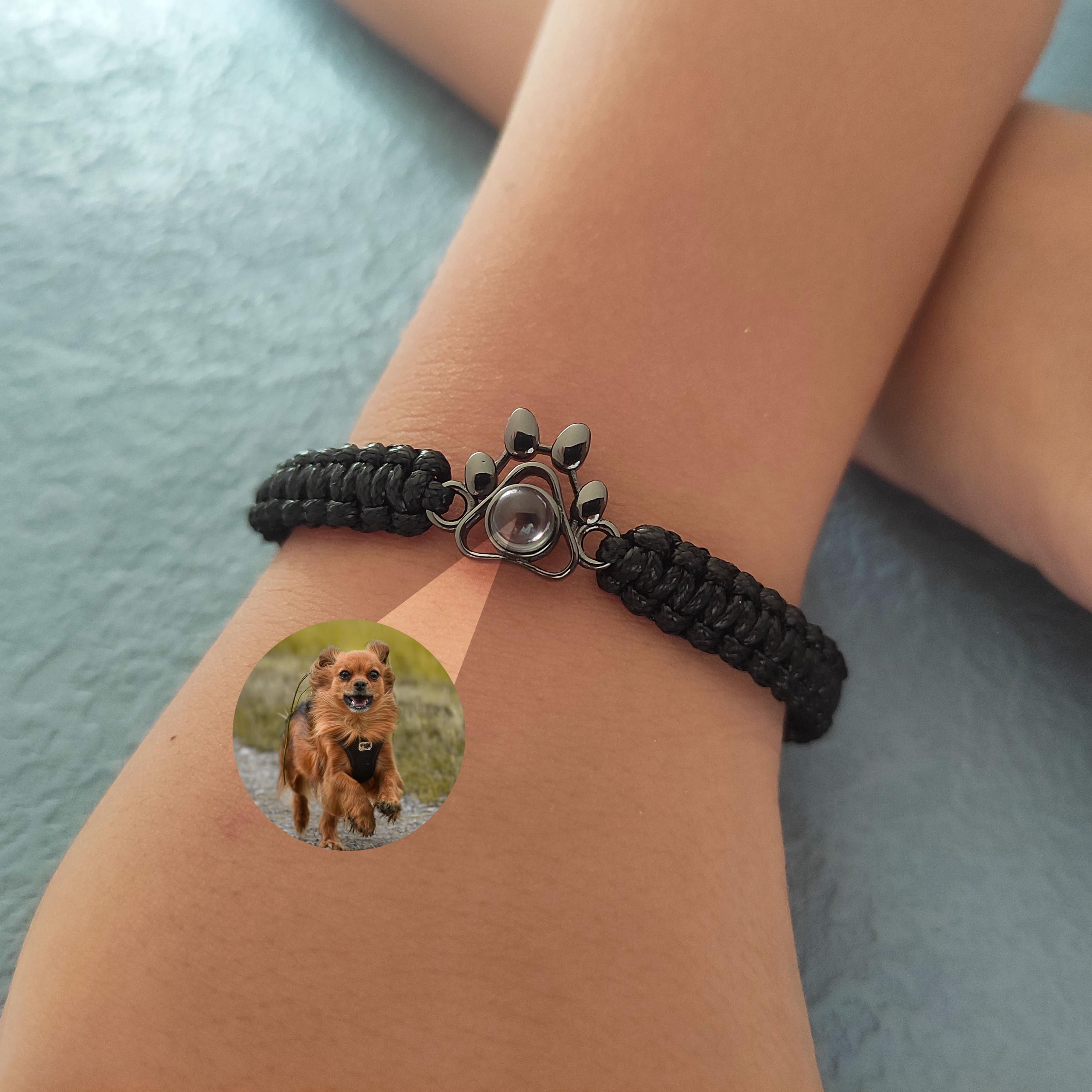 Custom Pet Photo Projection Bracelet,handmade Pet Memorial Gift,secret ...