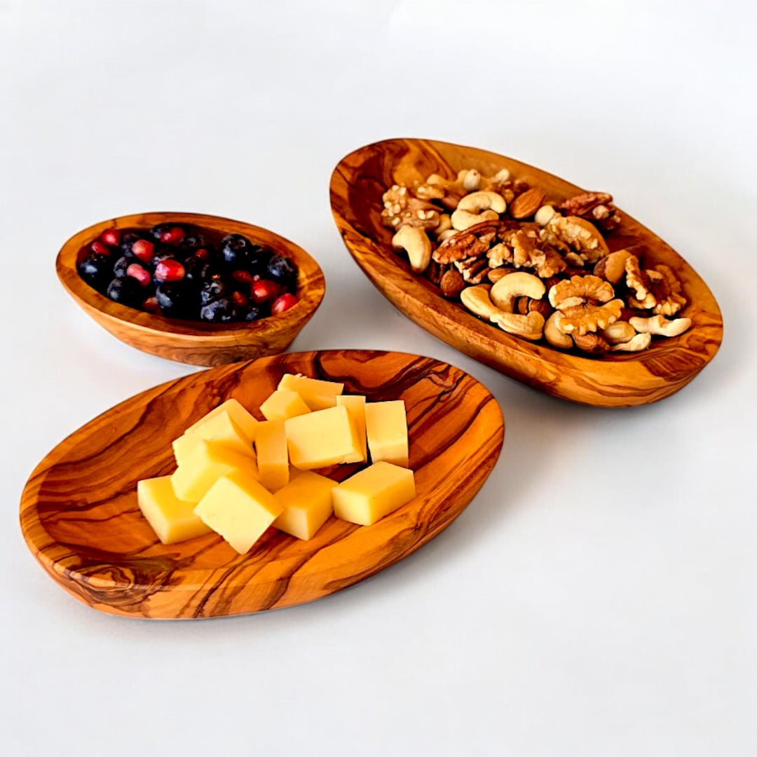 Olive Wood Small Oval Dish 10-14-16 Cm - Etsy