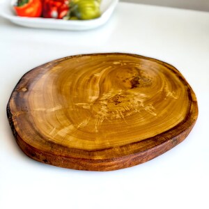 Personalised Rustic Round Olive Wood Cutting Board - Etsy