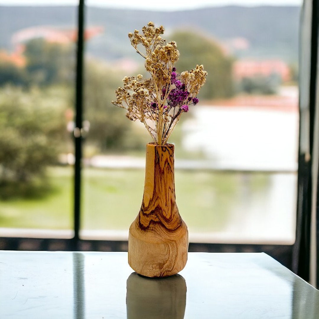 Wooden Vase ,dry Flower Holder , Decorative Item - Etsy
