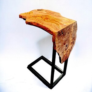 C Shaped Corner Table With Metal Frame - Etsy