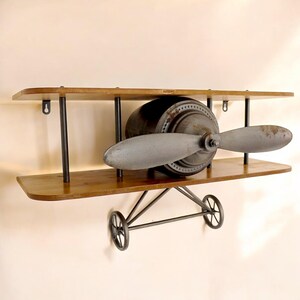 Vintage Look Aeroplane Shelfs - Aviation-inspired Wall Decor - Etsy