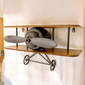 Vintage Look Aeroplane Shelfs - Aviation-inspired Wall Decor - Etsy