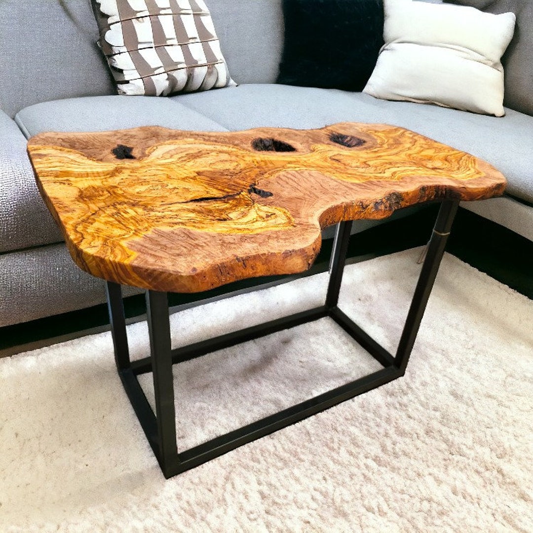 Rectangular Side Table With Metal Frame - Etsy