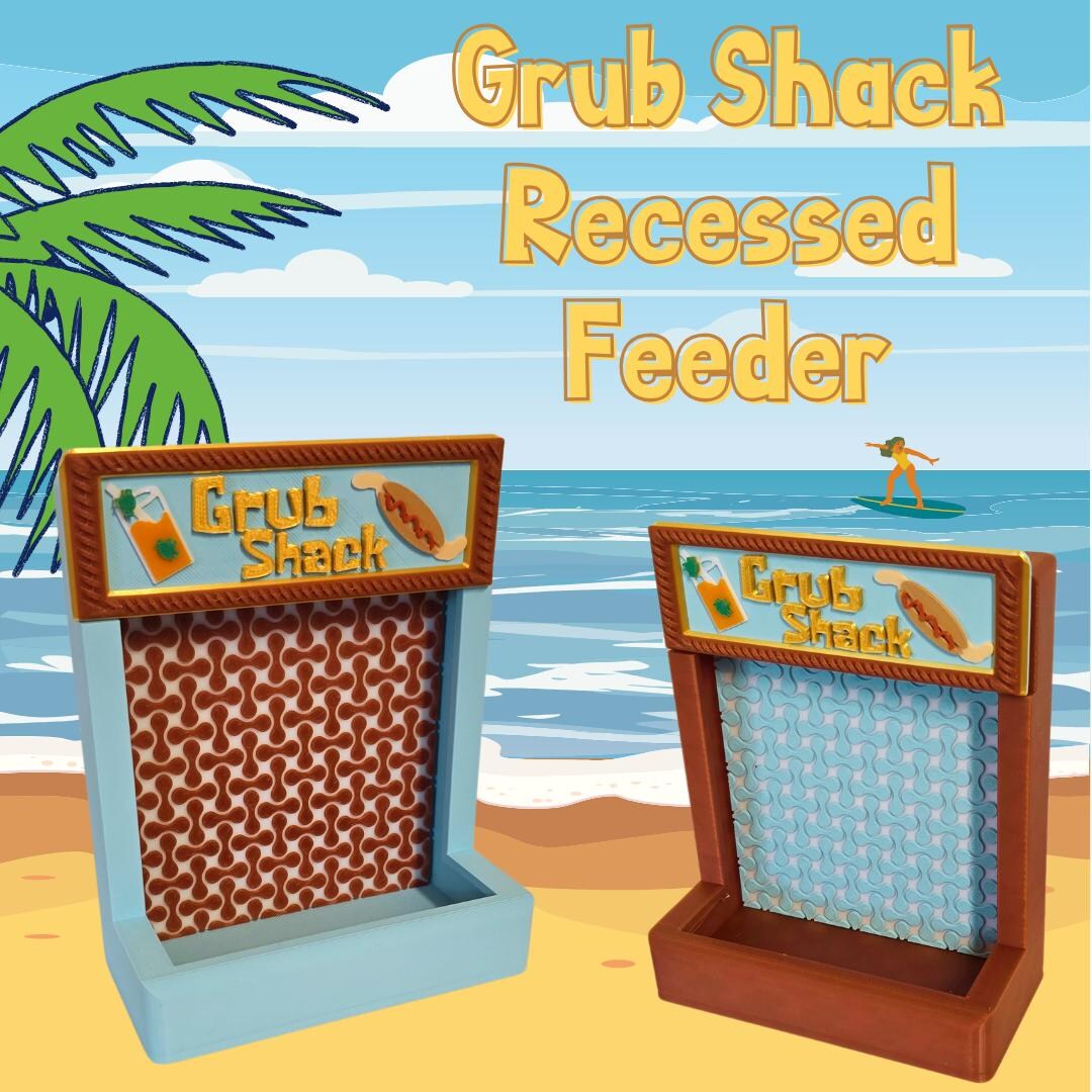 Reptile Feeder Grub Shack : Beach-themed Bearded Dragon Bowl - Etsy