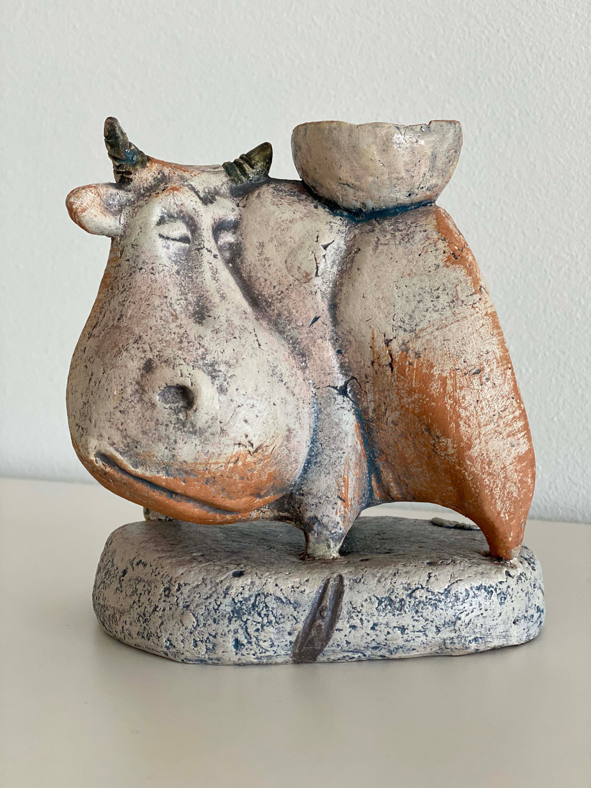 Taurus Handmade Ceramic Sculpture of a Bull - Etsy