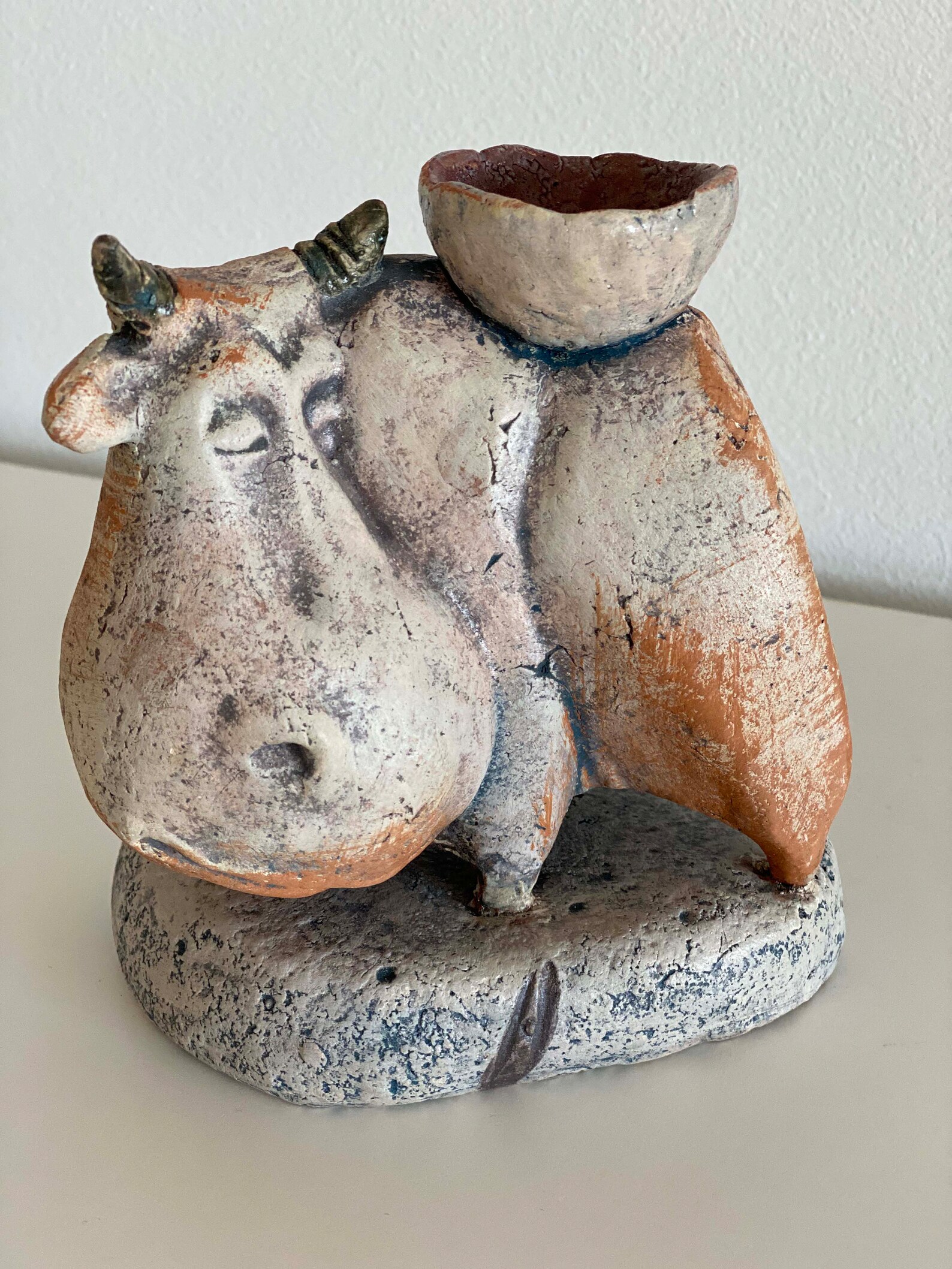 Taurus Handmade Ceramic Sculpture of a Bull - Etsy
