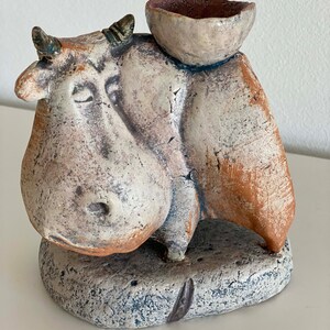 Taurus Handmade Ceramic Sculpture of a Bull - Etsy