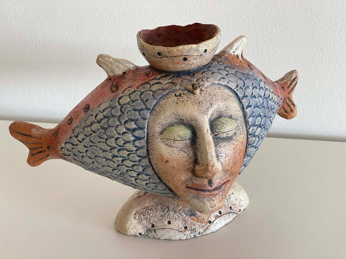 Pisces Handmade Ceramic Sculpture - Etsy