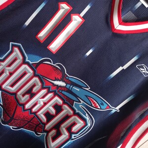 Vintage Basketball Jersey Rockets Nba Yad - Etsy